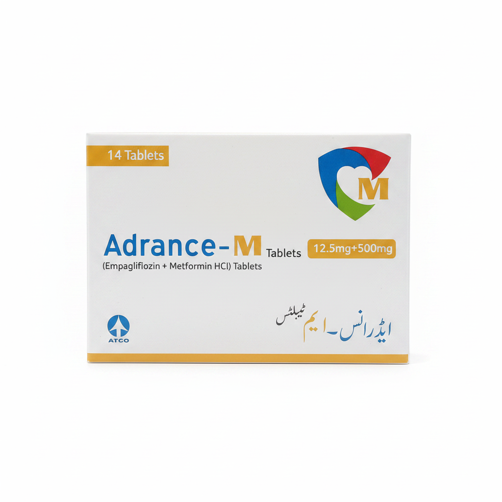 ADRANCE M 12.5/500MG TAB – Tablet Pharmacy