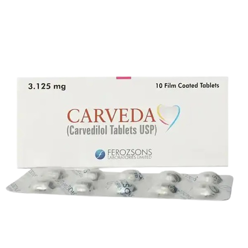 Carveda 3.125mg Tablet – Tablet Pharmacy