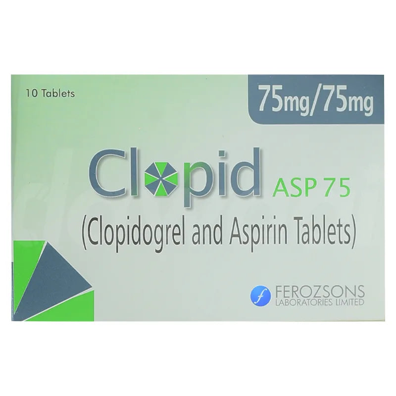 Clopid Asp Tablet 75 75mg 20's – Tablet Pharmacy