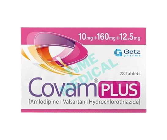 Covam Plus 10+160+12.5mg Tablet – Tablet Pharmacy