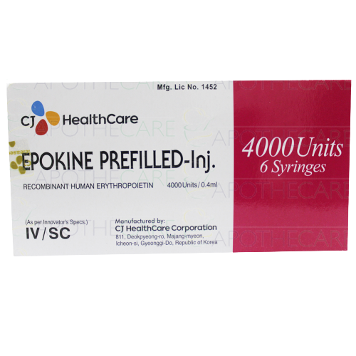 Epokine 4000IU Injection – Tablet Pharmacy