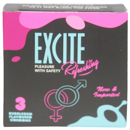 Excite Refreshing Condom 3's – Tablet Pharmacy