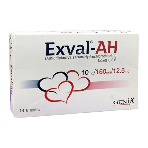Exval Ah 10/160/12.5mg Tablet – Tablet Pharmacy