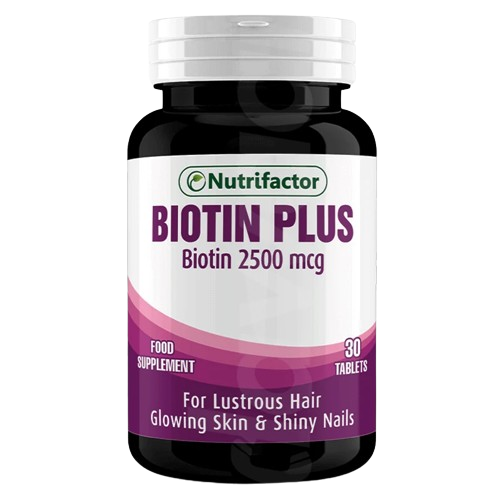 Nutrifactor Biotin Plus 2500mcg 30`s – Tablet Pharmacy