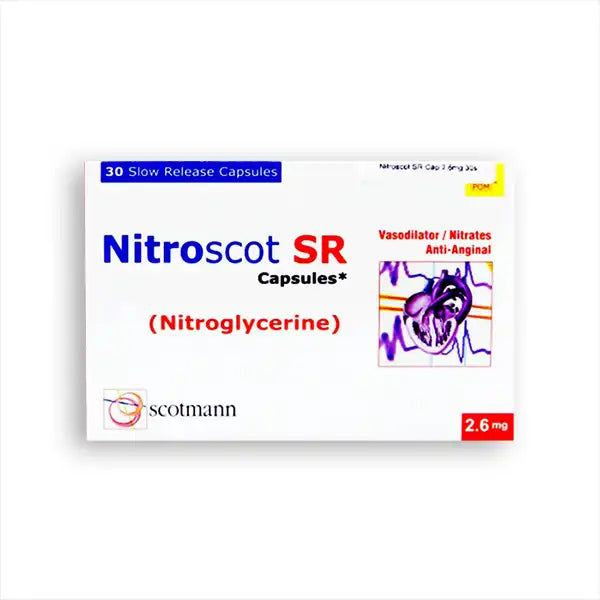 NITROSCOT SR 2.6MG CAP – Tablet Pharmacy