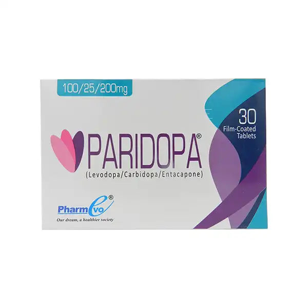 Paridopa 100/25/200mg Tablet 30`s – Tablet Pharmacy