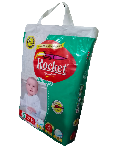Rocket 5 Diapers Xl 58`s Premium – Tablet Pharmacy