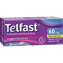 Telfast 60mg Tablet 14`s – Tablet Pharmacy